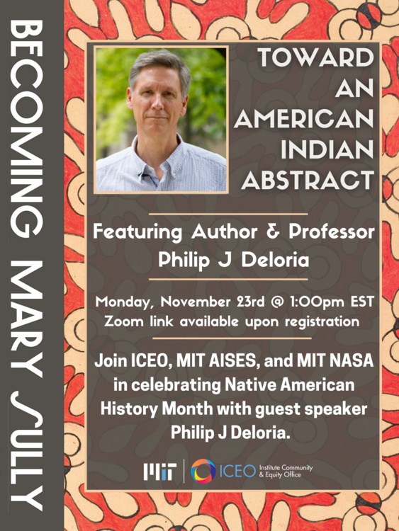 Native American History Month: Professor Philip J Deloria | MIT ...