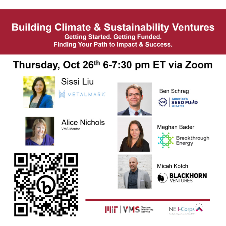 Building Climate & Sustainability Ventures | MIT Sustainability